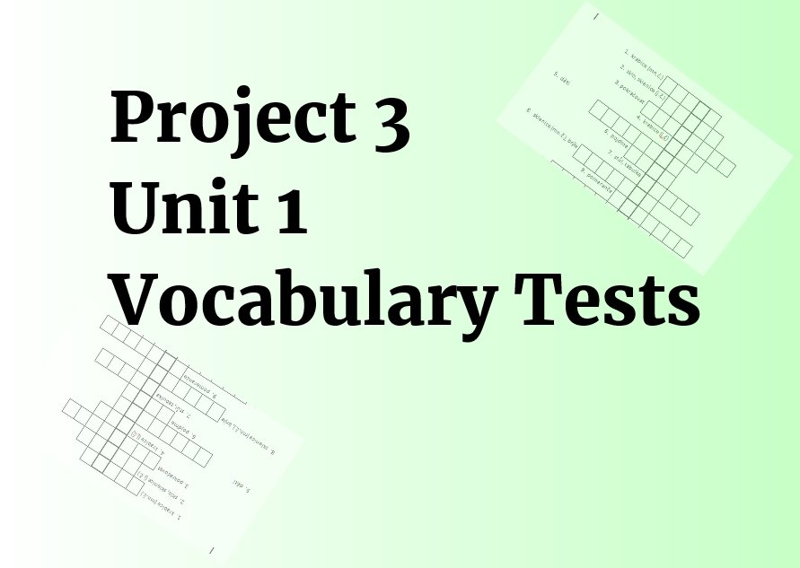 Project 3 Unit 1 - slovíčka testy - Učíme AJ