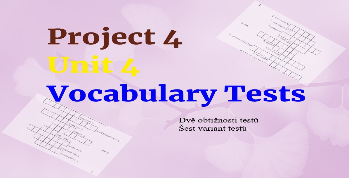 Project 4 Unit 4 - Testy na slovíčka - Učíme AJ